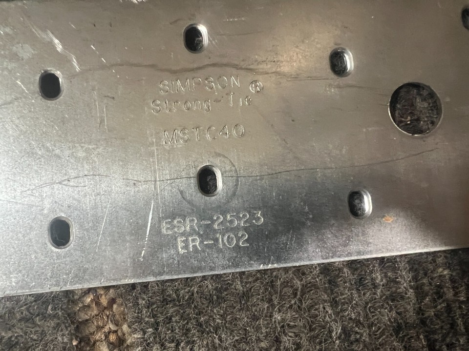 QTY 14 Simpson Strong-Tie Strap MSTC40 40-1/4" L 16-gauge ESR-2523 ER ...