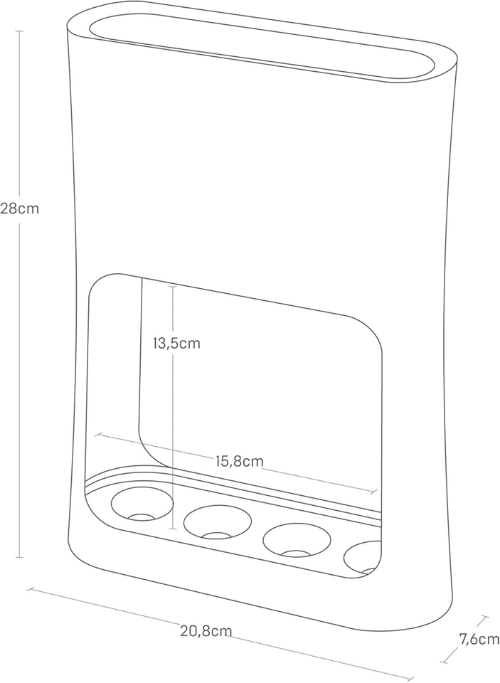 6979 Oval Umbrella Stand, White, ABS Resin/Steel, 20.8 X 7.6 X 28 Cm | eBay