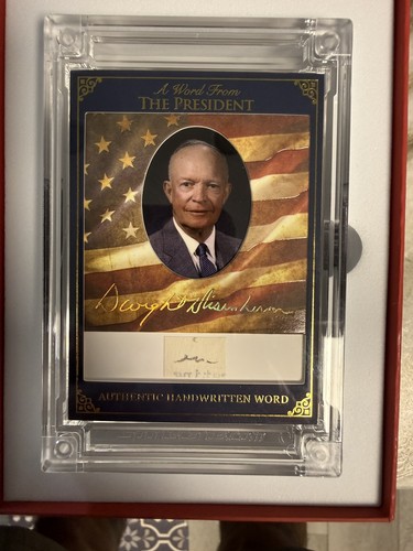 2025 POTUS A Word From The President Dwight Eisenhower Handwritten Word ...