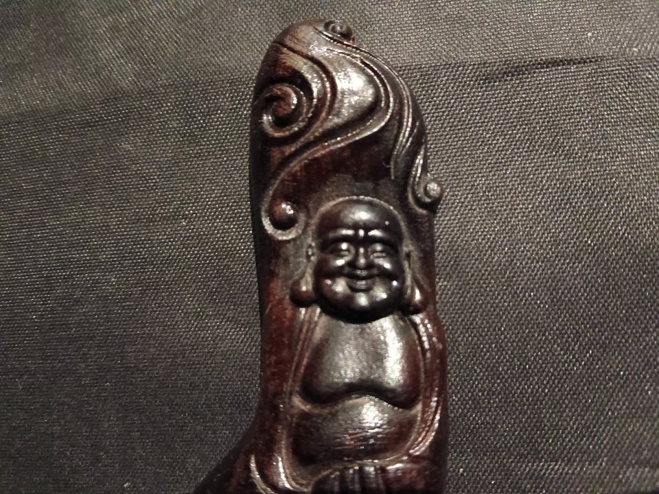 Good Quality Tibetan Boxwood Hand Carved *Buddha Relief* Pendant JJ068 ...