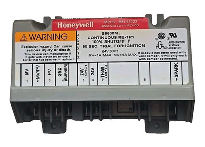 S8600M Honeywell Ignition Control Module Continuous Re-Try | eBay