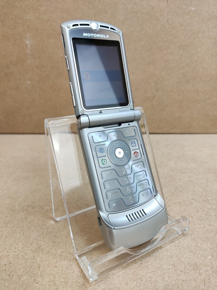 Motorola RAZR V3 - Silver - Excellent Cosmetic Condition - Untested ...