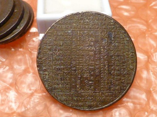 Original 1790 George III Colonial Times Large Calendar Token Rare #3A ...