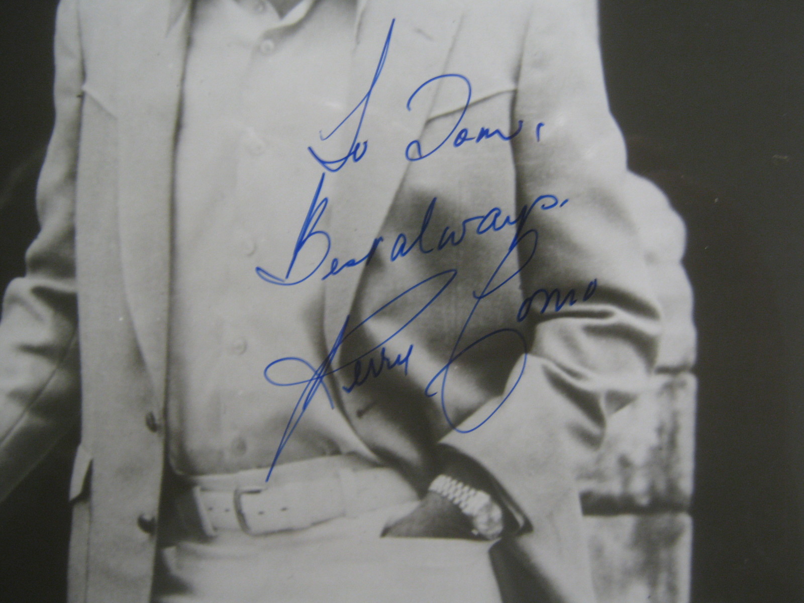 PERRY COMO (Died in 2001) TV Singing Legend Signed 8 X 10 B & W Glossy ...
