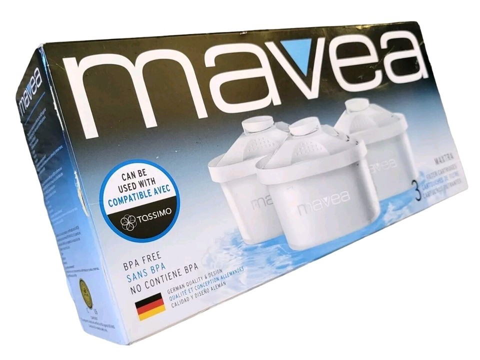 **NEW** 3-Pack Mavea Maxtra Replacement Water Filters BPA Free - White ...