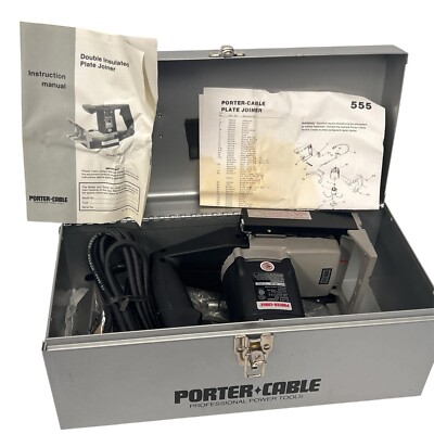 Porter Cable Plate Biscuit Joiner Model 555 w/ Metal Case | eBay