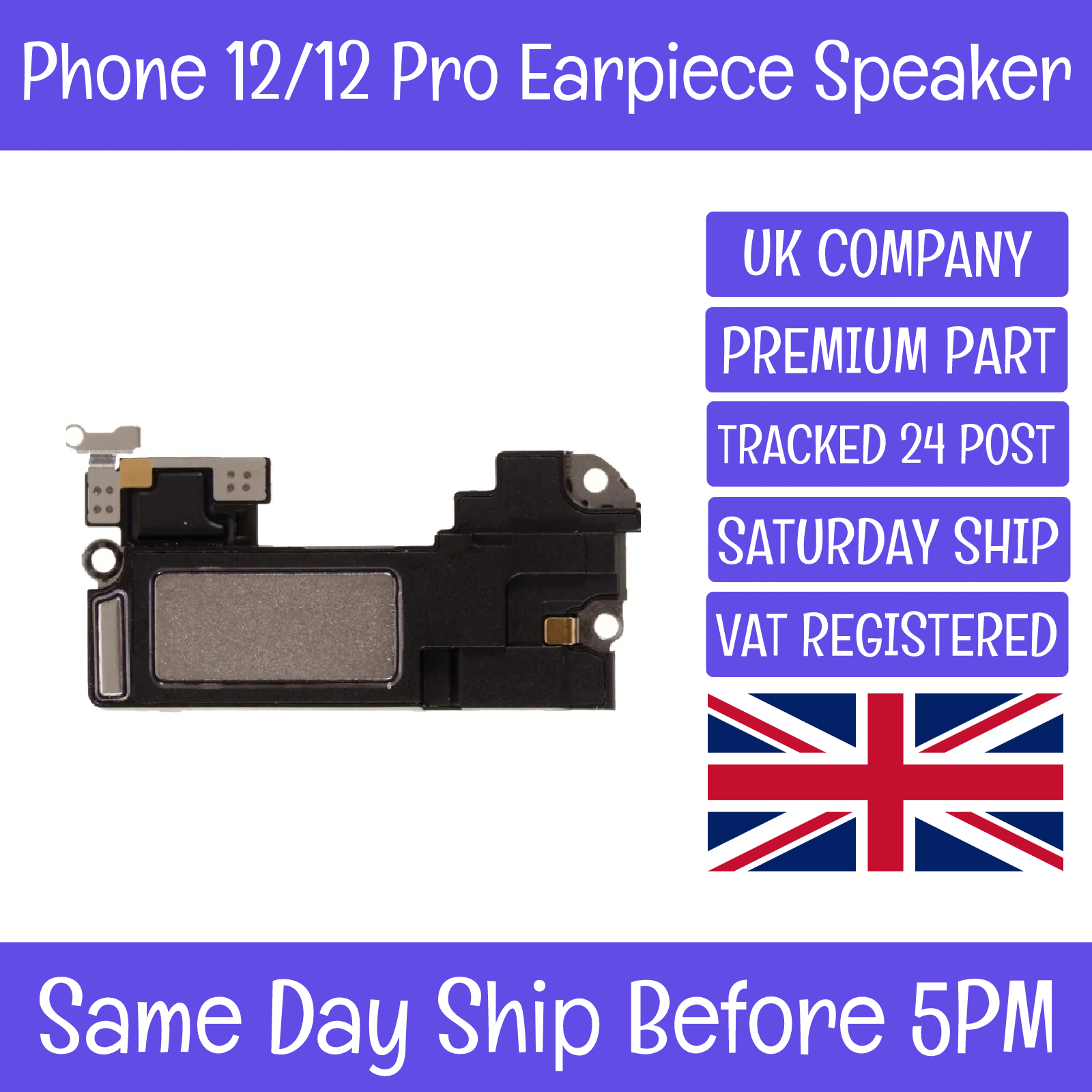 iPhone 12 / 12 Pro Replacement Top Ear Speaker Earpiece Module | eBay