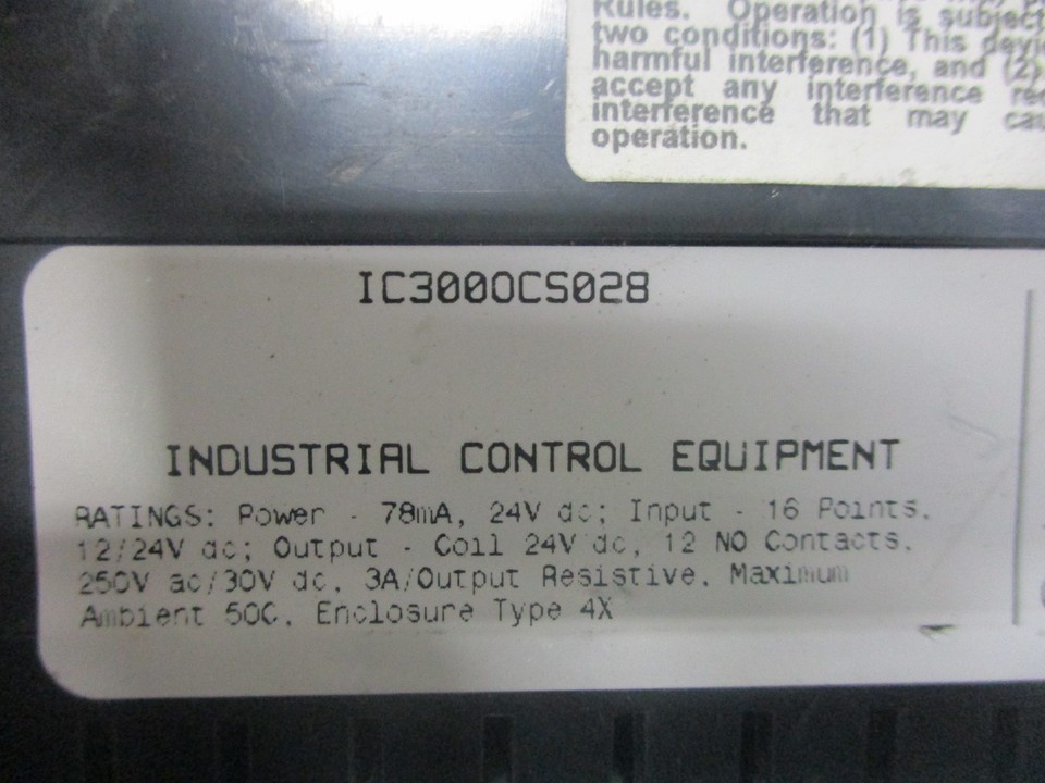 GE Fanuc mini OCS/RCS IC300OCS028 Operation Control IC3000CS028G 10 ...