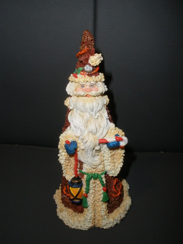 Crinkle Claus Santa with Candy Cane Figurine 6.5" Tall Possible Dream ...