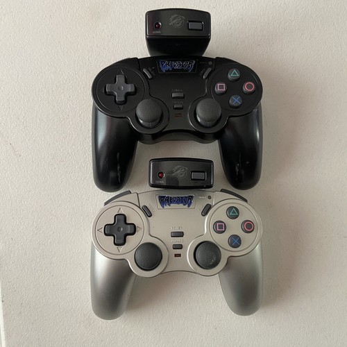 Pelican Predator Wireless PS2 Controllers 2.4 GHz w/Dongle Set Of 2 ...