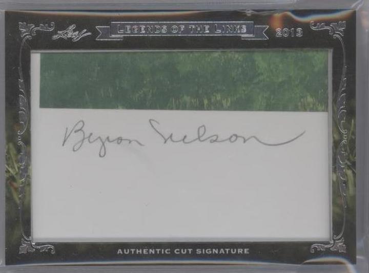 2013-14 Leaf Legends of the Links Cut Signatures - Cut Signatures Byron ...