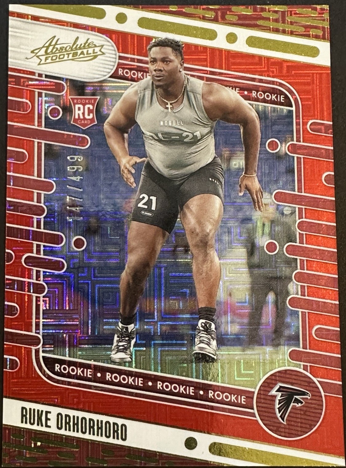 2024 Panini Absolute - Rookies Ruke Orhorhoro #135 Red Squares /499 (RC ...