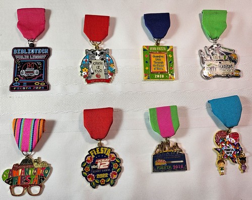 (A11) Lot of 8 San Antonio Fiesta Medals | eBay