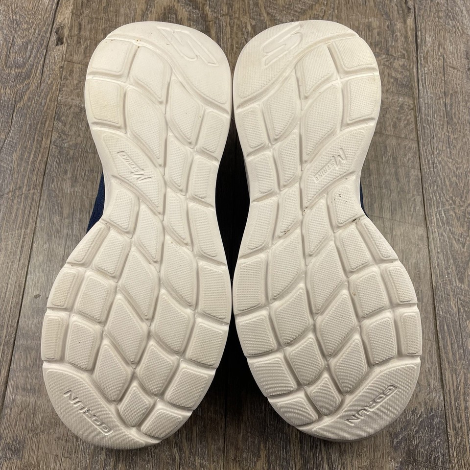 Skechers Go Run Lite Shoes Womens 8 Navy Blue Aqua Sneakers Athletic ...