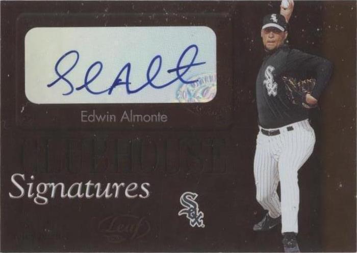 2003 Leaf - Clubhouse Signatures Edwin Almonte #1 Bronze (AU) for sale ...
