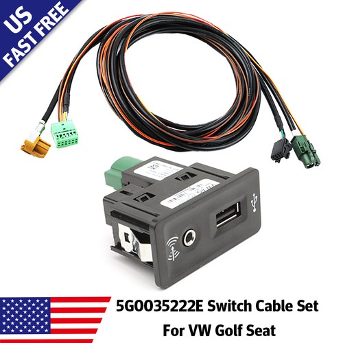 For VW Golf 7 GTR MIB2 Radio CarPlay MDI USB AUX AMI Switch Plug Set ...