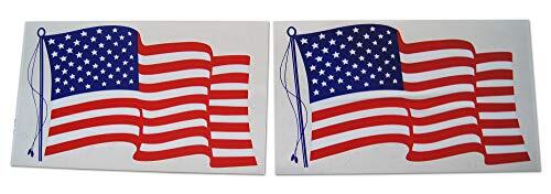 Large American Flag Patriotic Military Static Cling Window Set Includes ...