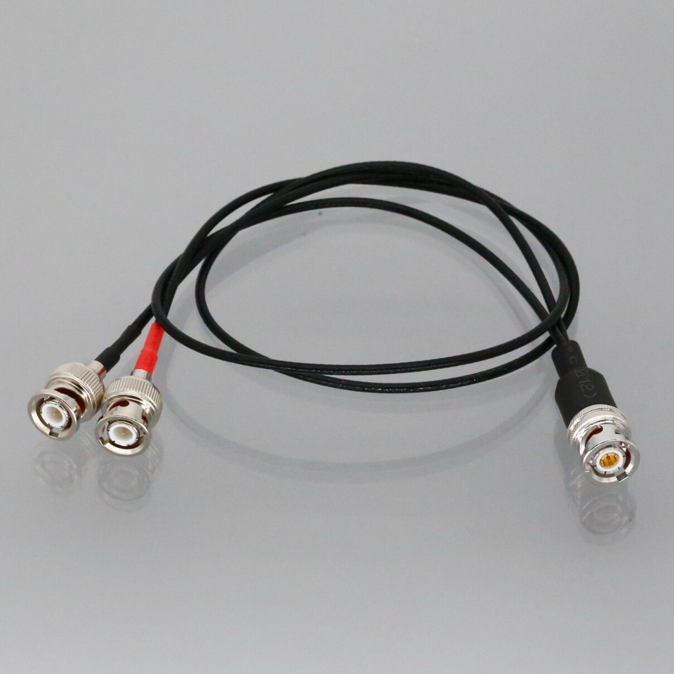 3-Lug Triax TRB Male to HI Guard Coax Dual BNC Male Splitter Cable ...