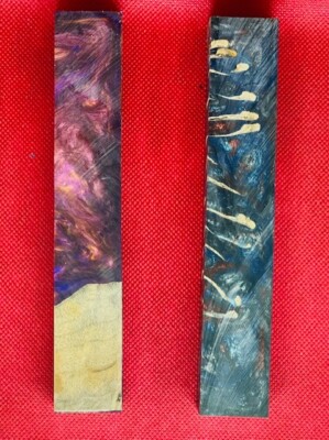 HC Hybrid Resin Design (2) Pen Blanks - Alumilite Resin & Eye Candy ...