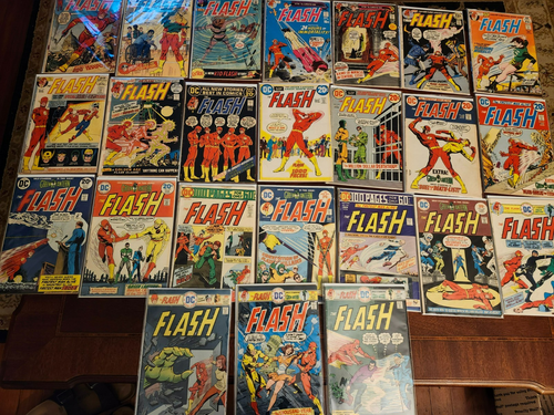 24 LOT comics FLASH DC Silver & Bronze Age (1970-1975) between 200 ...