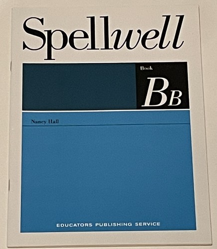 Spellwell Spelling Book Bb by Nancy M. Hall Homeschool 1st 2nd Grade ...