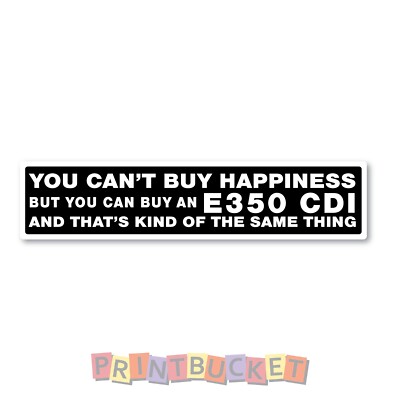 Buy an E350 CDI sticker 200mm quality water & fade proof vinyl | eBay