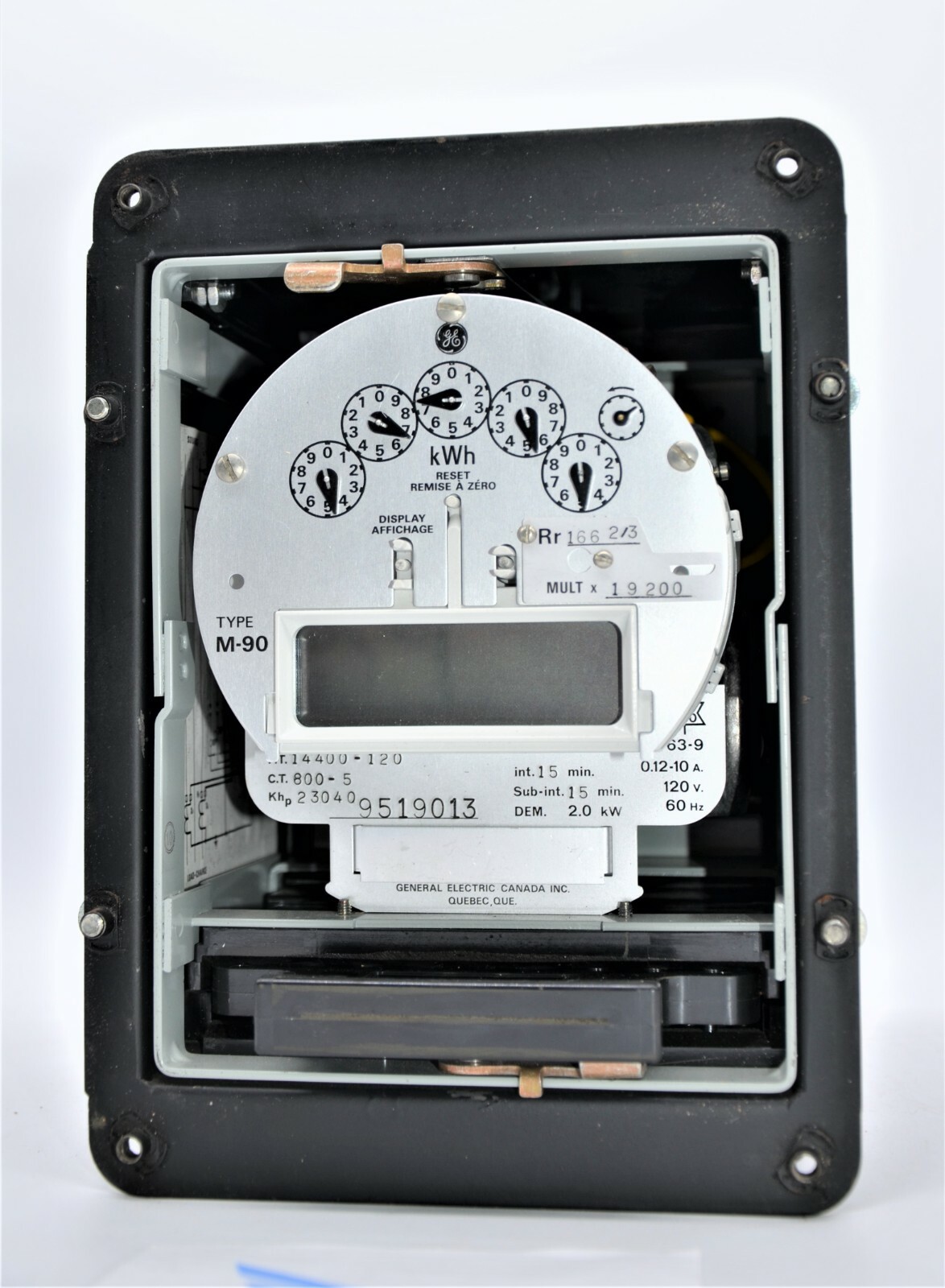9519013 Type M90 - General Electric M-90 Stator Watthour Meter | eBay