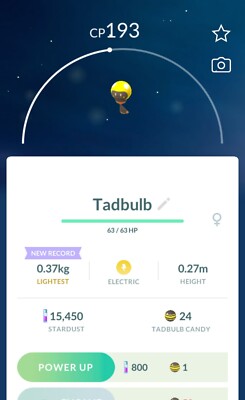 Pokemon Tadbulb x15 pack | Pokémon Go Trade | | eBay
