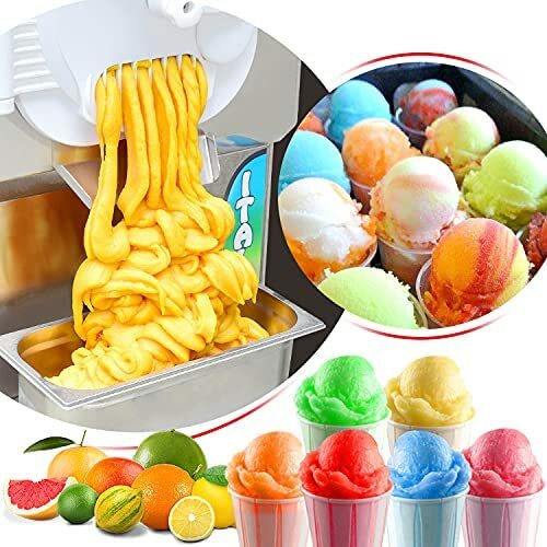 Italian Ice Machine Gelato Ice Cream Maker Fresh Fruits Water Ice ...