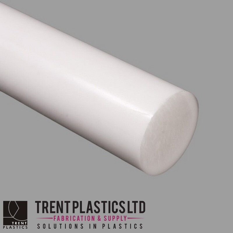 HDPE (PE300) Rod - Natural White & Black Polyethylene Round Bar, High ...