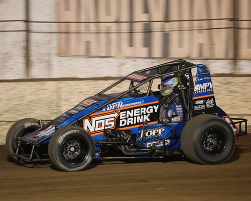 JUSTIN GRANT #4 NOS ENERGY WESTERN WORLD SPRINT CAR RACING 8X10 GLOSSY ...