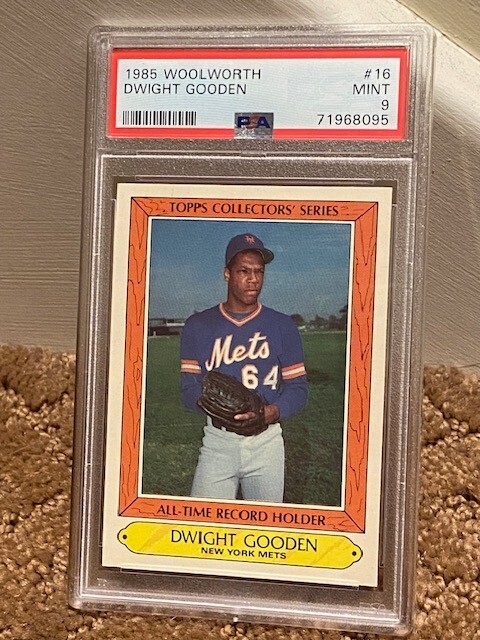 1985 Topps Woolworth Dwight Doc Gooden PSA 9 Rookie RC DEAD CENTERED ...