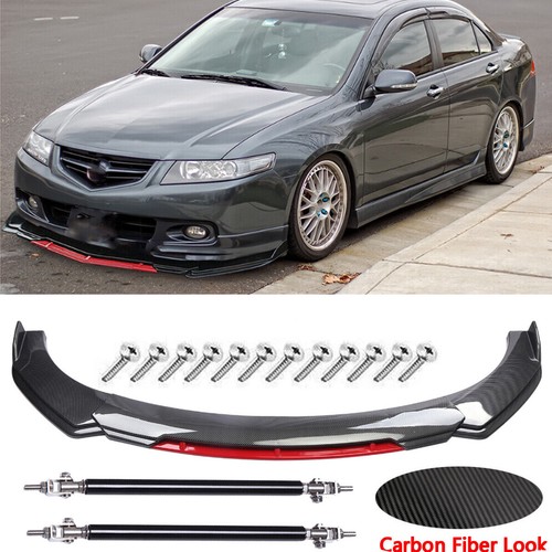 For Acura TLX A-Spec Front Bumper Lip Spoiler Splitter Carbon Fiber ...