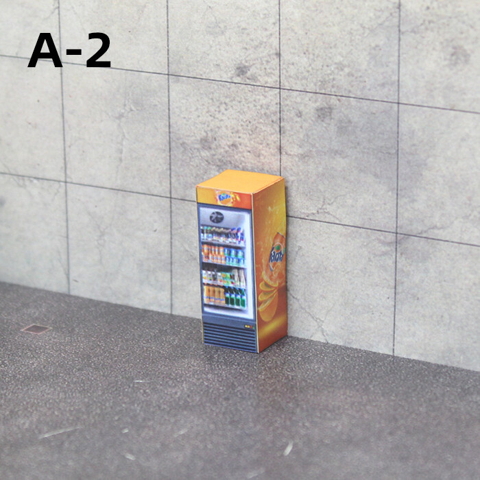 1/64 Diorama Diecast Car Garage Vending Machine Street Building Model ...