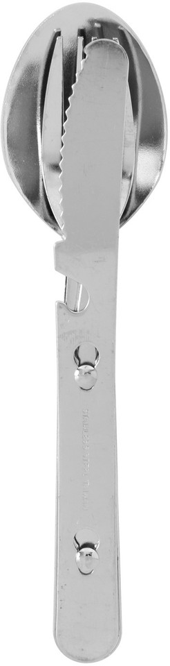 3 Piece Stainless Steel Chow Kit Set Knife Fork Spoon Camping Survival ...