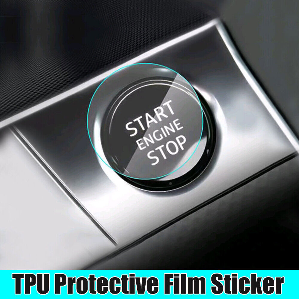 Invisible Car Engine Ignition Start Stop Button Sticker Cover Film ...