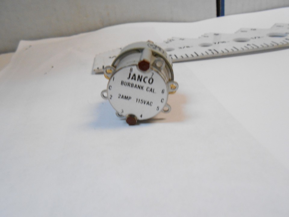 4M45F2-1N3 JANCO ROTARY SWITCH 2AMP/115VAC 8TABS NEW OLD STOCK | eBay