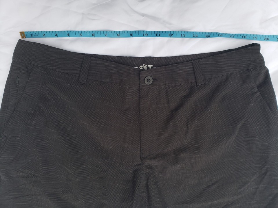 Hang Ten Men's Short Size 40 Dark Gray Striped Polyester and Elastane ...