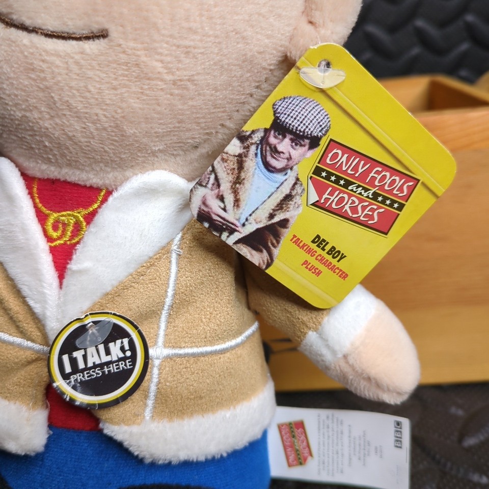 Only Fools and Horses Plushes Del Boy Rodney and Uncle Albert In Trough ...