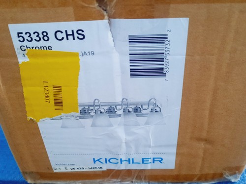 Kichler 5338 CH 4-Light Bath Fixture POLISHED CHROME NEW IN BOX ...