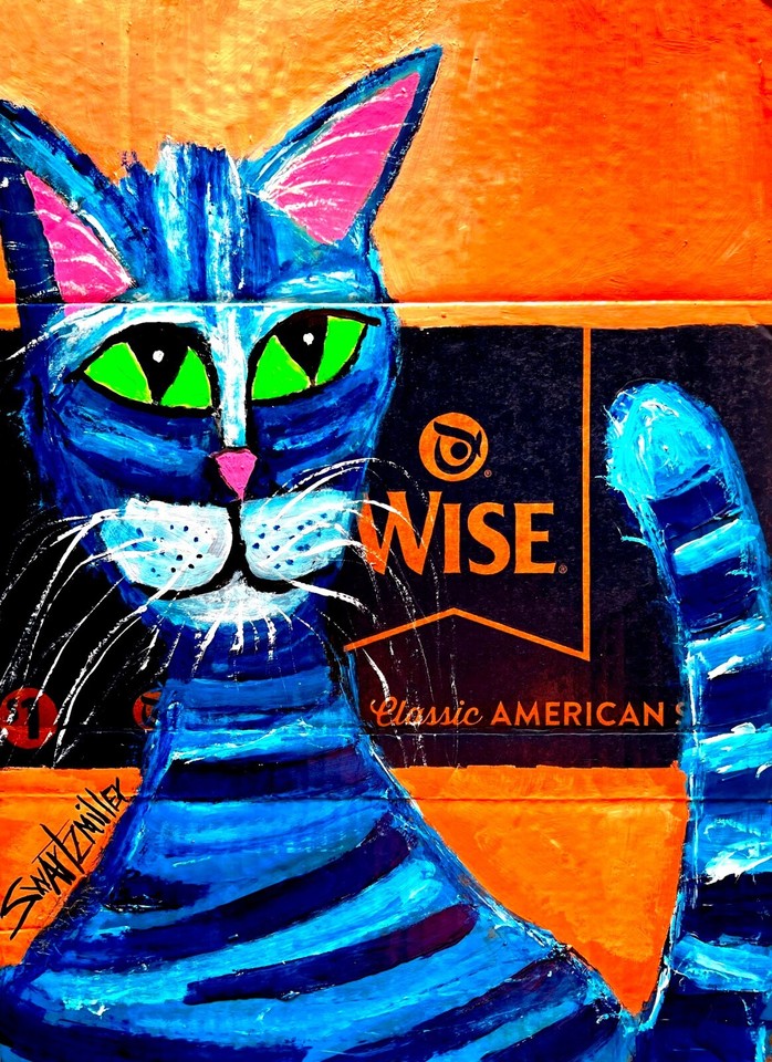 PEPSI PORTRAIT Painting COLORFUL SWARTZMILLER DNA SIGNED ART UPCYCLED ...