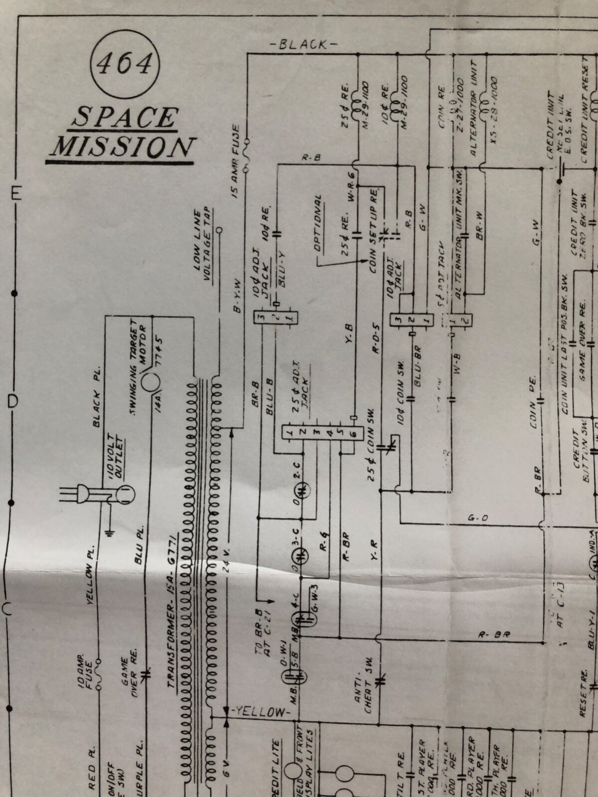 Williams Space Mission Pinball Machine Schematic | eBay
