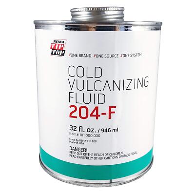Rema Tip Top 204-F Cold Vulcanizing Fluid (32 oz.) Tire Repair Cement ...