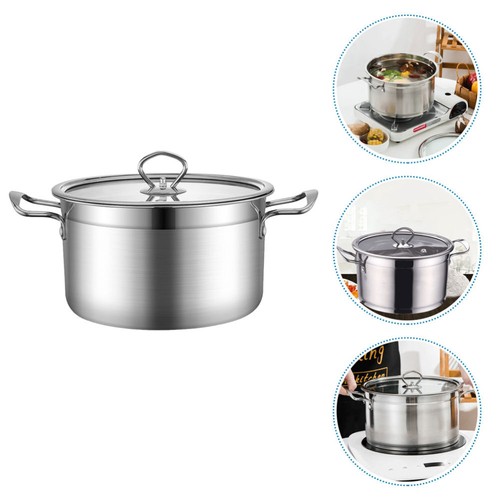Multifunctional Pot Cooking Soup Stainless Steel Single Base Pots ...