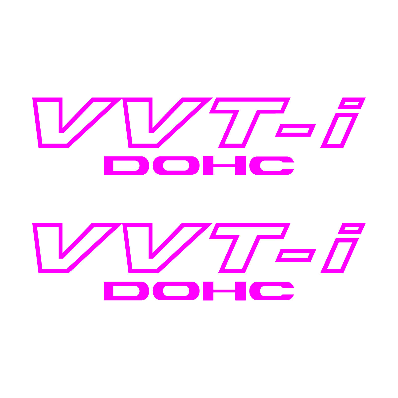 (2x) VVT-i DOHC (10" x 2.5") Vinyl Decal Stickers for Toyota TRD Supra ...