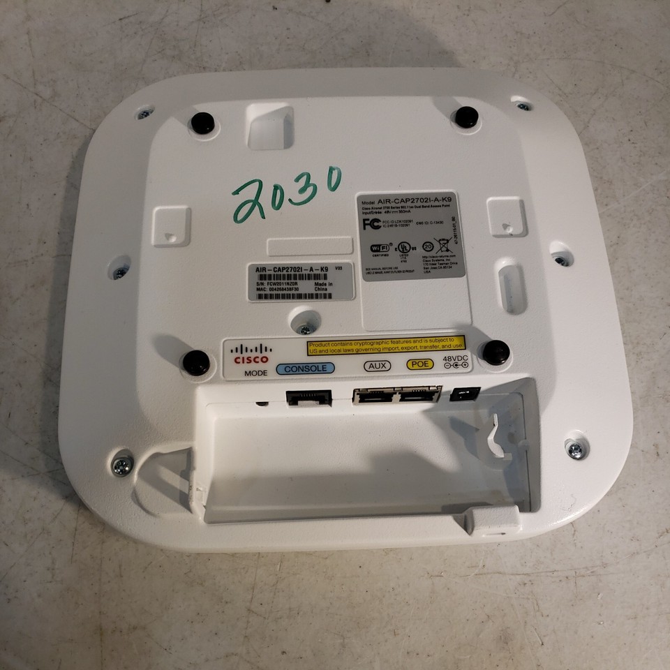 Cisco AIR-CAP2702I-A-K9 Aironet 2702i Controller-Based Wireless Access ...