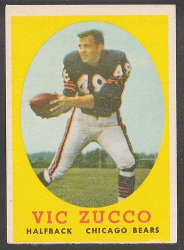 1958 Topps #36 Bert Vic Zucco Chicago Bears | eBay