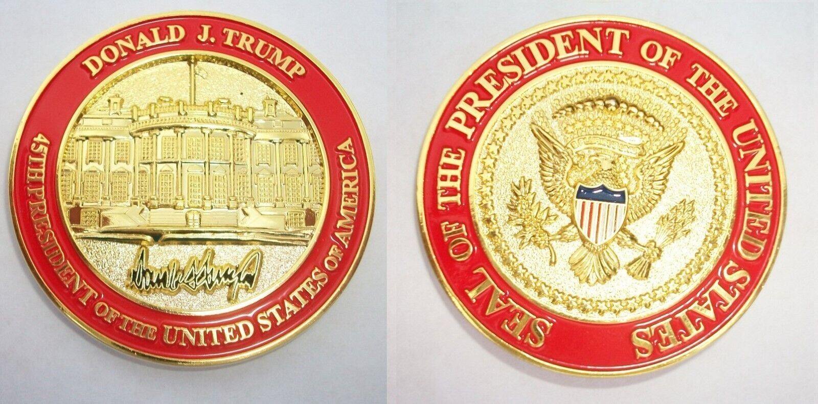US President Donald J Trump Coin Challenge Coin White House POTUS 45 ...