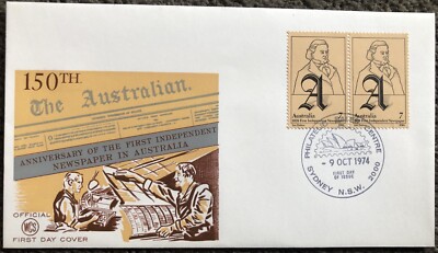 Australia WCS Wesley FDC- 1974 150th Anniversary Independent Newspapers | eBay