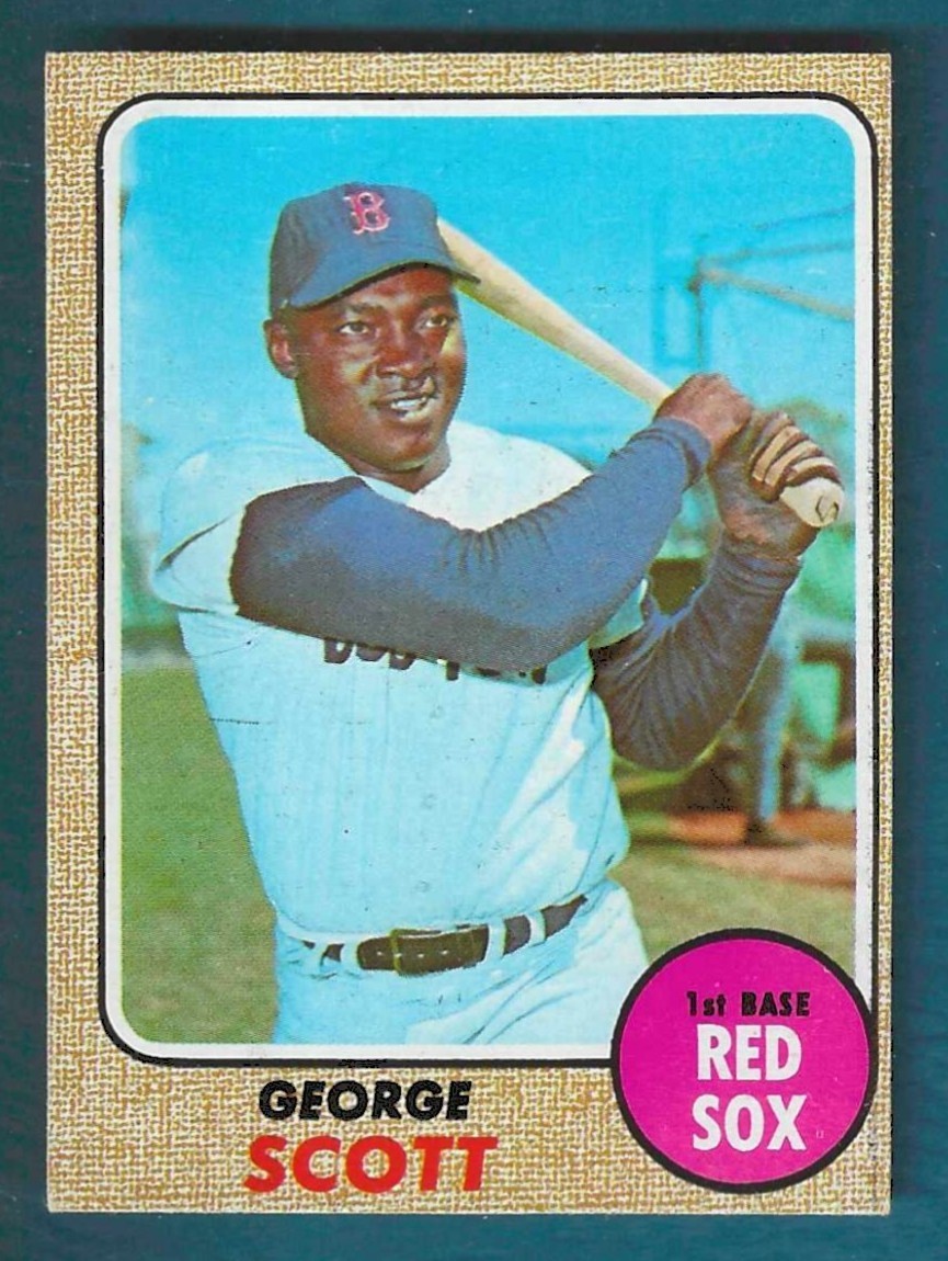 1968 Topps Baseball Boston Red Sox George Scott #233 VG+ Miscut | eBay